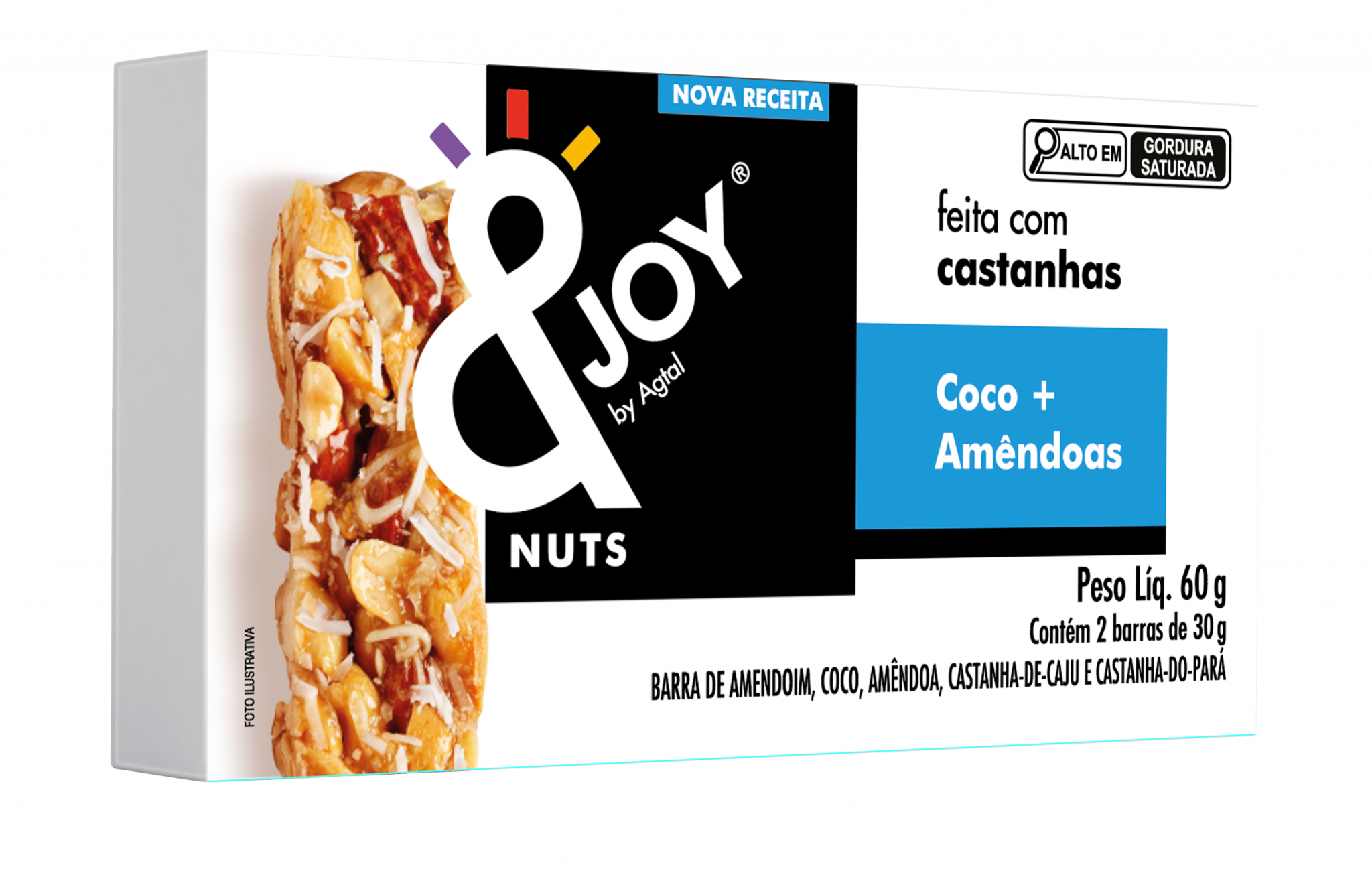 Barra de Nuts Enjoy Coco e Amendoim - 30g